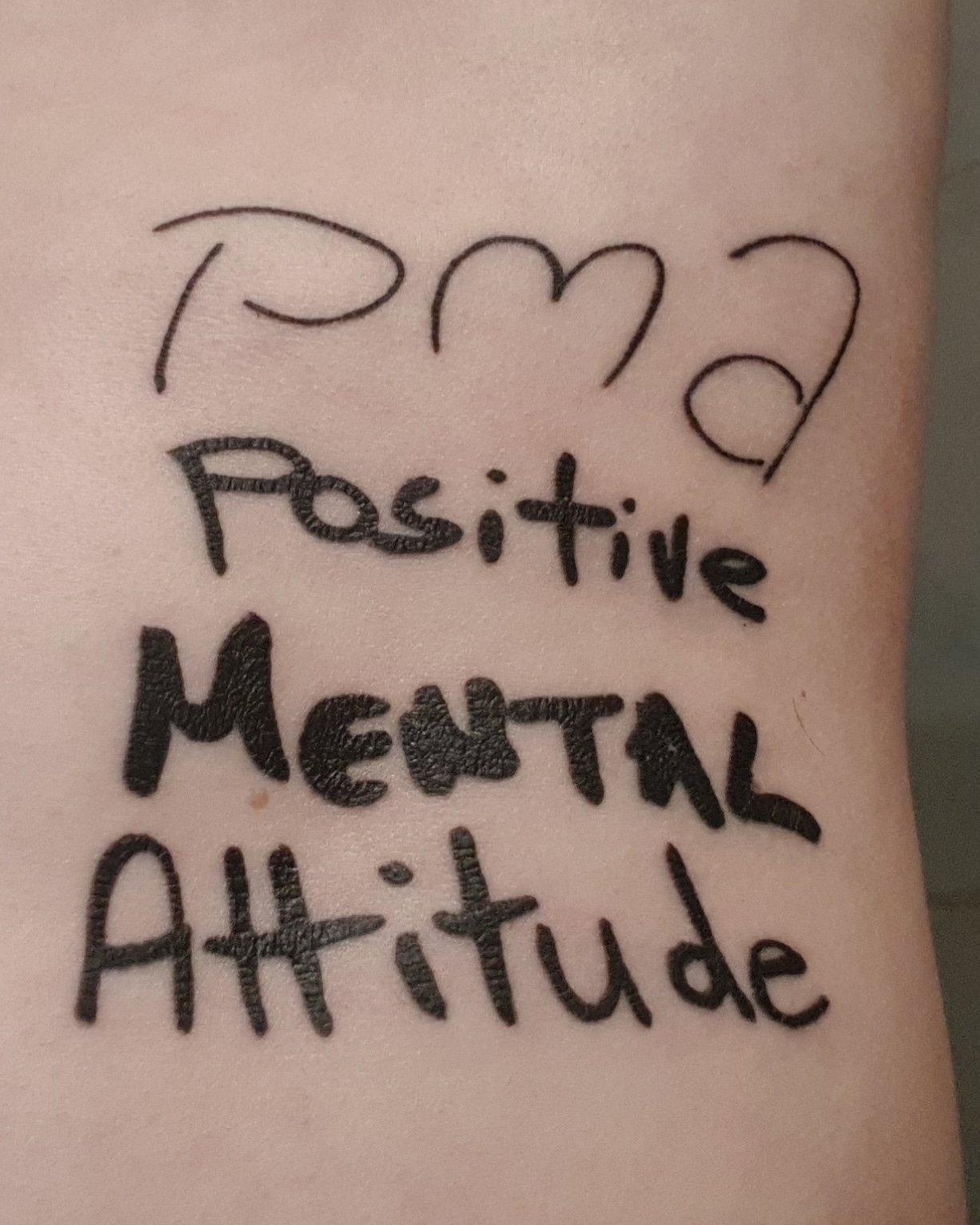 Positive Mental Attitude Tattoo